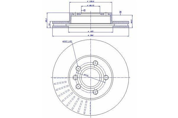 Prednji kočioni diskovi S71-0235 - Volkswagen