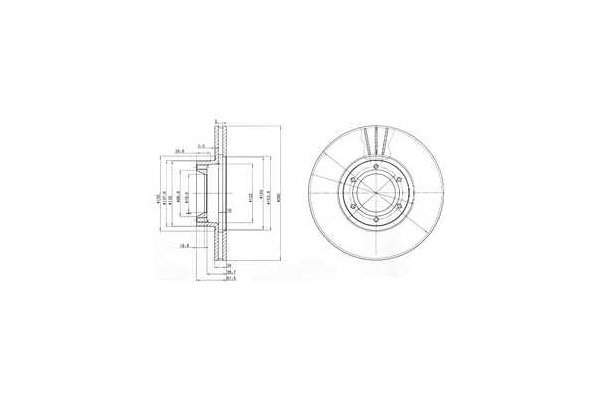 Prednji kočioni diskovi S71-0237 - Opel