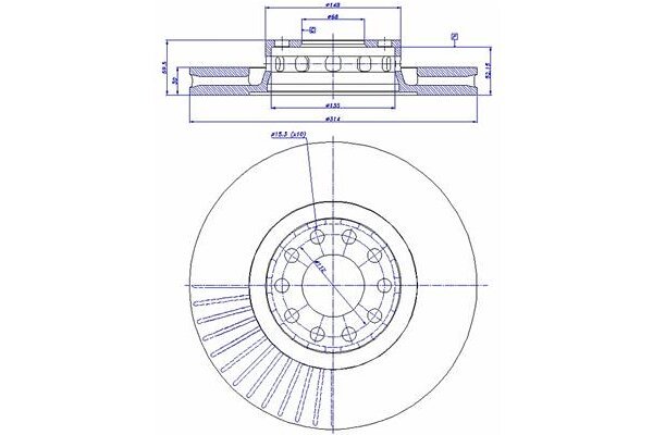 Prednji kočioni diskovi S71-0258 - Audi