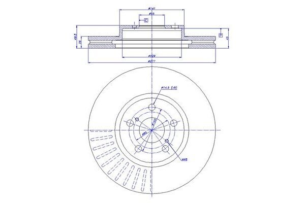 Prednji kočioni diskovi S71-0260 - Toyota