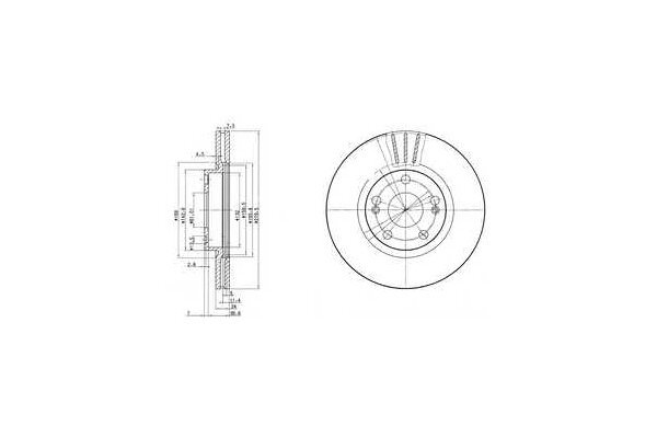 Prednji kočioni diskovi S71-0267 - Renault
