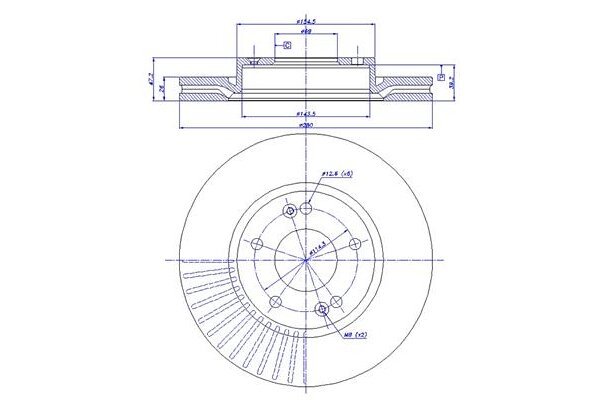 Prednji kočioni diskovi S71-0268 - Kia
