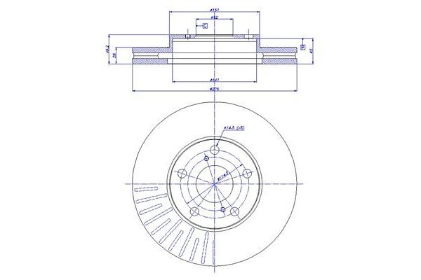 Prednji kočioni diskovi S71-0277 - Toyota