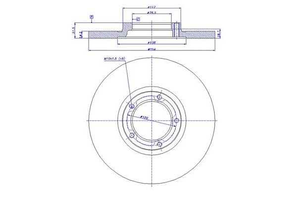 Prednji kočioni diskovi S71-0284 - Ford