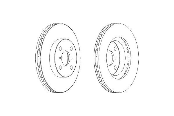 Prednji kočioni diskovi S71-0384 - Toyota Yaris 06-11