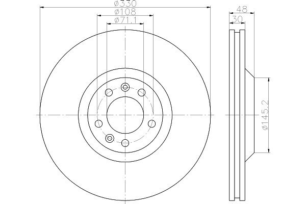 Prednji kočioni diskovi S71-0413 - Citroen C5 08-