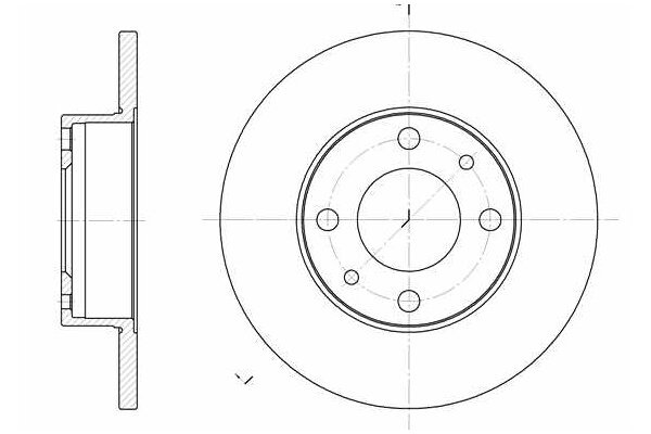 Prednji/zadnji kočioni diskovi S71-2102 - Fiat