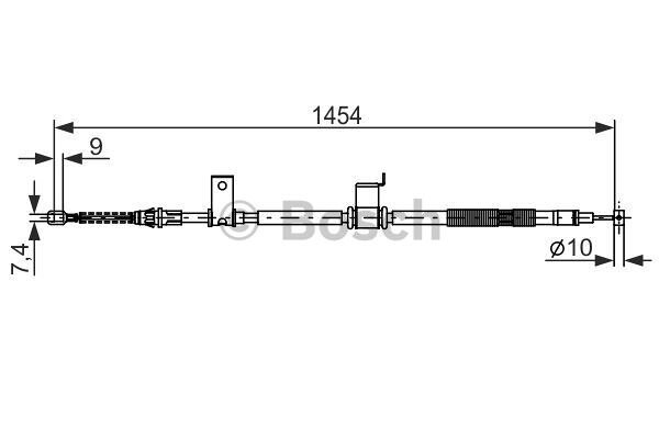 Sajla ručne kočnice 1987482294 - Opel Antara 06-, desno