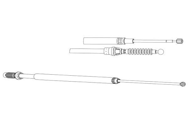 Sajla ručne kočnice Audi A3 04-13, pozadi, 1447 mm, TQ