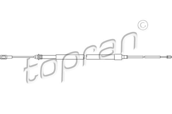 Sajla ručne kočnice Citroen C5 01-, pozadi, 1840/475 mm