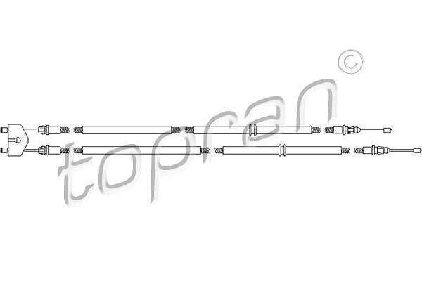 Sajla ručne kočnice Ford Fusion 02-12, sredina