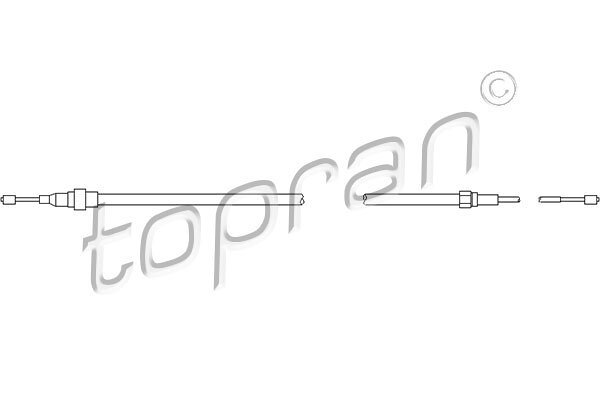 Sajla ručne kočnice Škoda Octavia 96-09, pozadi, 1691/1073 mm