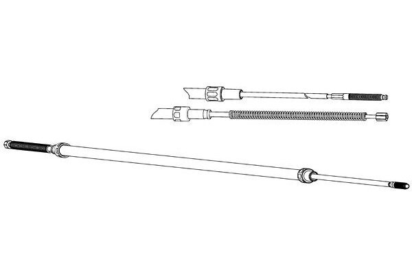 Sajla ručne kočnice Volkswagen Golf 91-02, pozadi, 1498mm