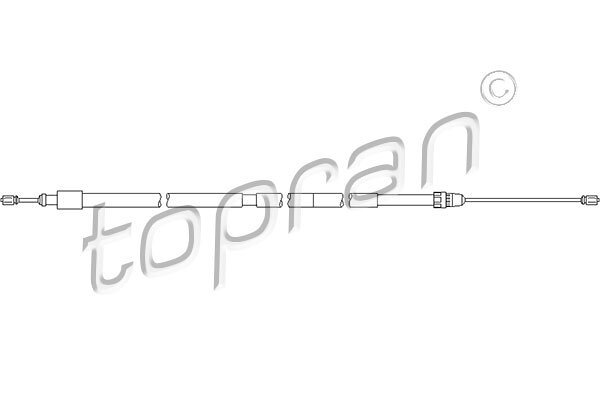 Sajla za ručnu kočnicu 722073 - Citroen Xsara 97-04, levo