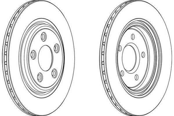 Zadnje disk kočnice S71-1491 - Jaguar S-Type 98-08