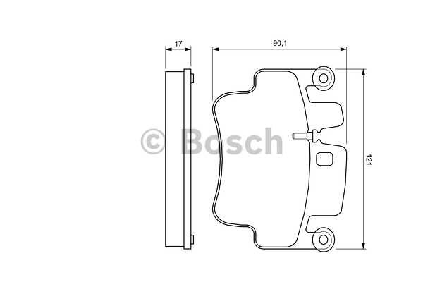 Zadnje kočione obloge 0986424681 - Porsche 911 97-12