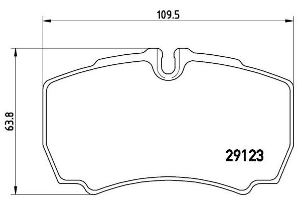 Zadnje kočione obloge 1501265 - Iveco Daily 99-06
