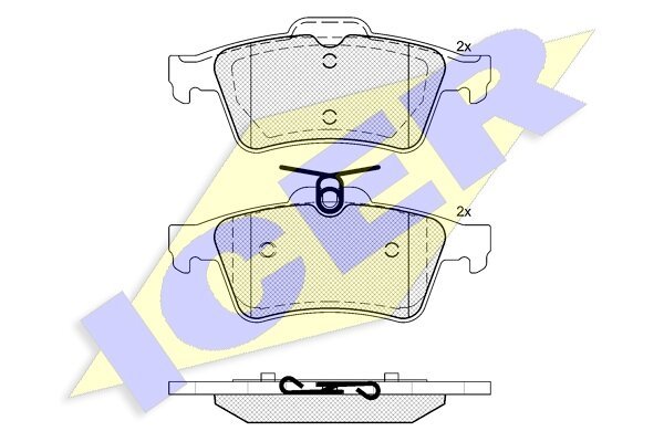 Zadnje kočione obloge IE181651 - Citroen, Ford, Opel, Renault