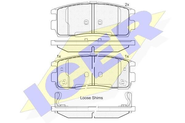 Zadnje kočione obloge IE181799 - Chevrolet Captiva 06-