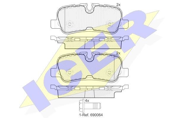 Zadnje kočione obloge IE181946 - Land Rover Range Rover Sport 06-13