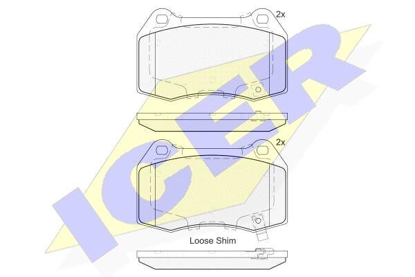 Zadnje kočione obloge IE182096 - Chevrolet Camaro 09-16
