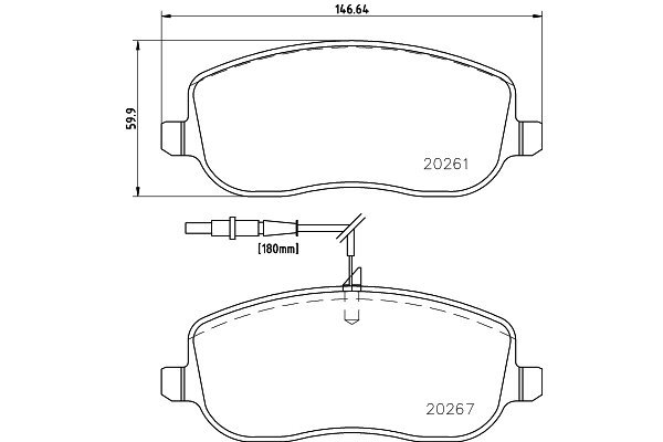 Zadnje kočione obloge S70-1001 - Seat, Volkswagen