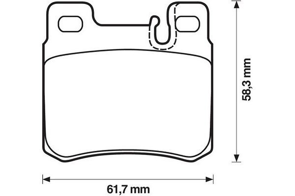 Zadnje kočione obloge S70-1104 - Mercedes-Benz