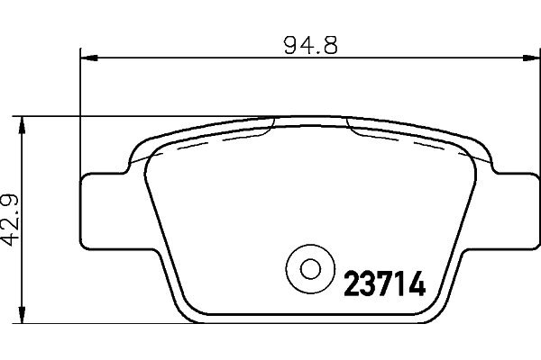 Zadnje kočione obloge S70-1119 - Lancia Delta 08-