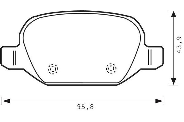 Zadnje kočione obloge S70-1141 - Alfa Romeo 147 00-10