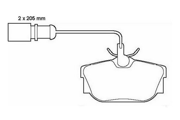 Zadnje kočione obloge S70-1157 - Seat Alhambra 96-10