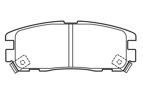 Zadnje kočione obloge S70-1162 - Isuzu, Opel