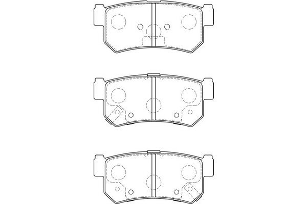 Zadnje kočione obloge S70-1175 - Hyundai, Kia