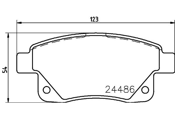 Zadnje kočione obloge S70-1218 - Ford Transit 06-13