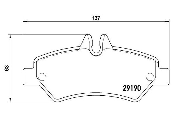 Zadnje kočione obloge S70-1219 - Mercedes-Benz, Volkswagen