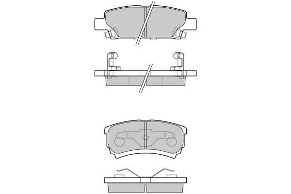 Zadnje kočione obloge S70-1350 - Chrysler Sebring 07-10