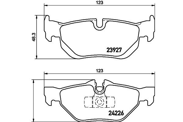 Zadnje kočione obloge S70-1353 - BMW