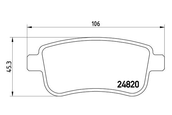 Zadnje kočione obloge S70-1354 - Renault