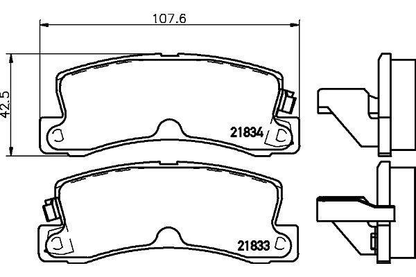 Zadnje kočione obloge S70-1363 - Toyota Celica 86-99