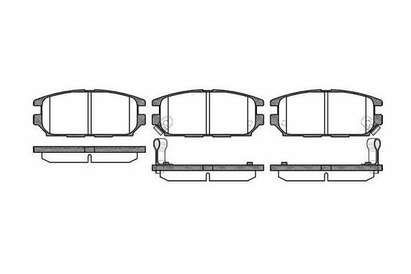 Zadnje kočione obloge S70-1365 - Mitsubishi Space Wagon 91-97