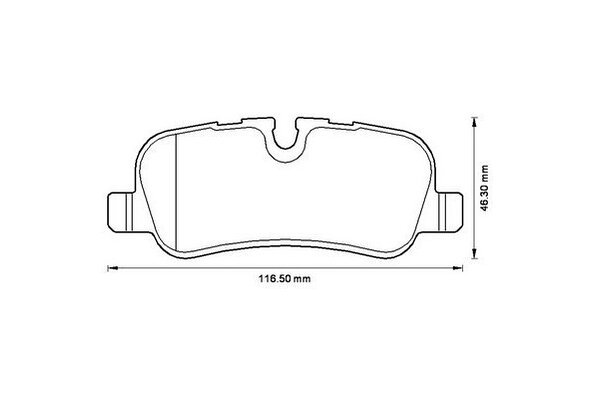 Zadnje kočione obloge S70-1366 - Land Rover Range Rover Sport 06-13