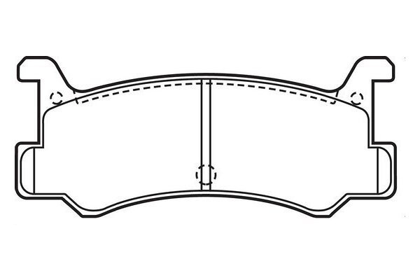 Zadnje kočione obloge S70-1398 - Daihatsu, Mazda