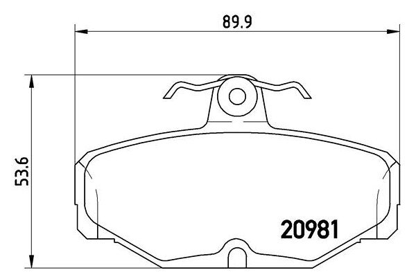 Zadnje kočione obloge S70-1400 - Ford Scorpio 85-99