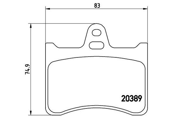 Zadnje kočione obloge S70-1404 - Citroen