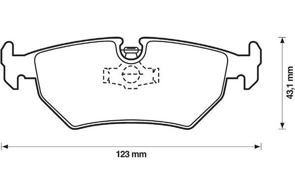 Zadnje kočione obloge S70-1409 - Citroen, Fiat, Lancia, Peugeot