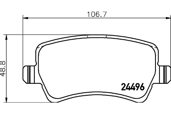 Zadnje kočione obloge S70-1439 - Volvo