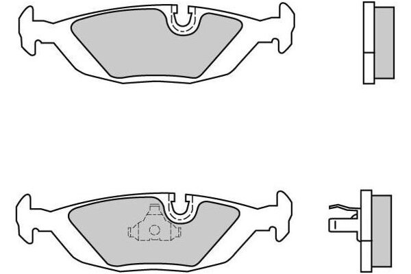 Zadnje kočione obloge S70-1463 - Saab 900 78-92
