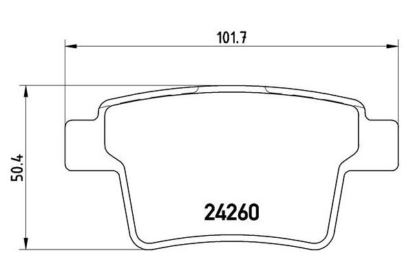 Zadnje kočione obloge S70-1487 - Ford Mondeo 01-07