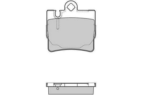 Zadnje kočione obloge S70-1499 - Mercedes-Benz