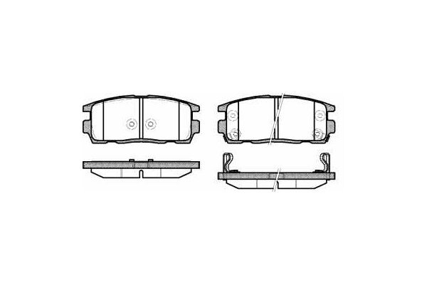 Zadnje kočione obloge S70-1501 - Chevrolet, Opel