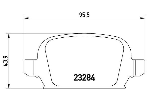Zadnje kočione obloge S70-1538 - Opel Combo C 00-10